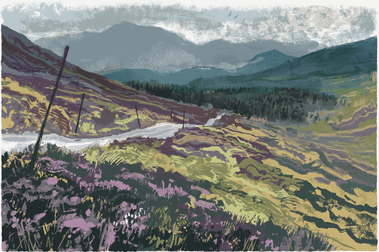 Road to Braemar - Andy Lovell artist printmaker